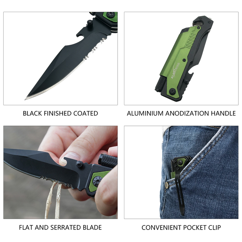 ALBATROSS FK001 Green 6-in-1 Multi-Function Emergency Tool Survival ... ALBATROSS FK001 Green 6-in-1 Multi-Function Emergency Tool Survival ...